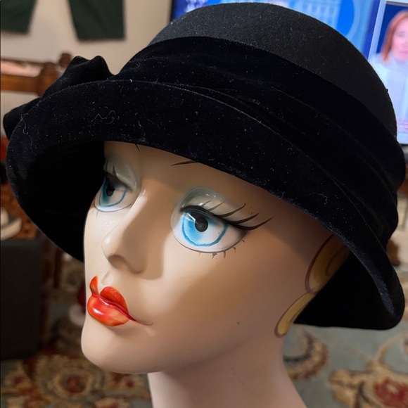 Lord & Taylor | Accessories | Vintage Lord Taylor Black 0 Wool Hat With ...
